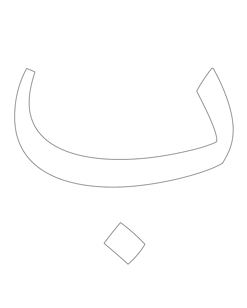 Arabic Alphabet Letters to Color In, Preschool Worksheet, Digital File ...