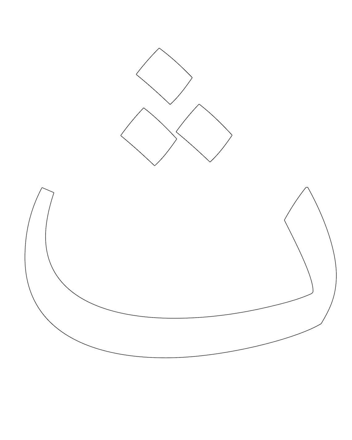 Arabic Alphabet Letters to Color In, Preschool Worksheet, Digital File ...