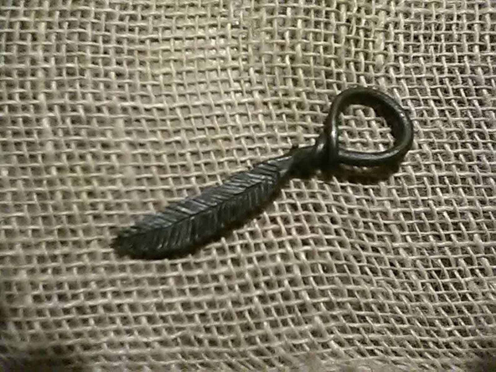 Feather key fob | Etsy