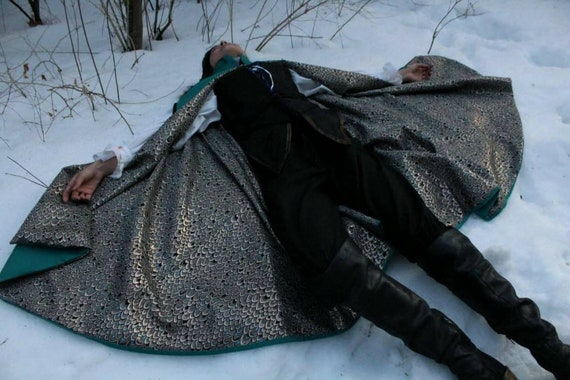 Double Clasp Cloak W/ Arm Slits | Etsy