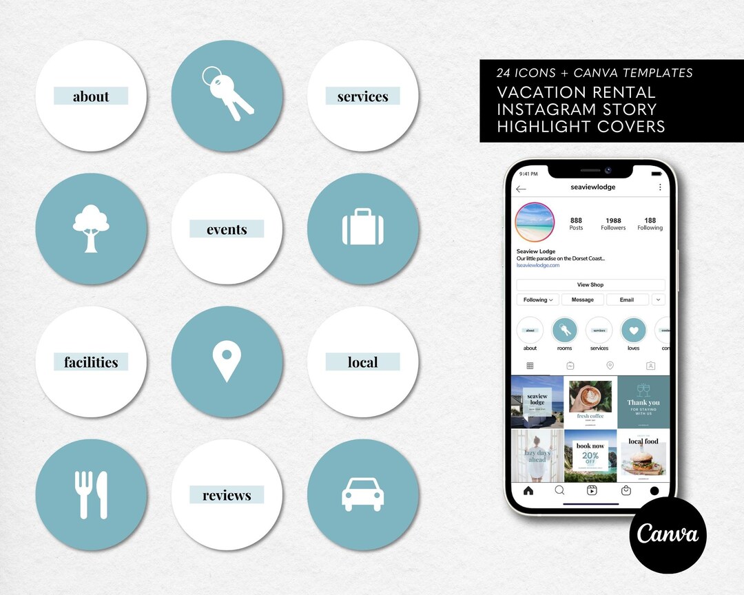 24 Airbnb Instagram Story Highlight Icons, Highlight Covers, Superhost ...