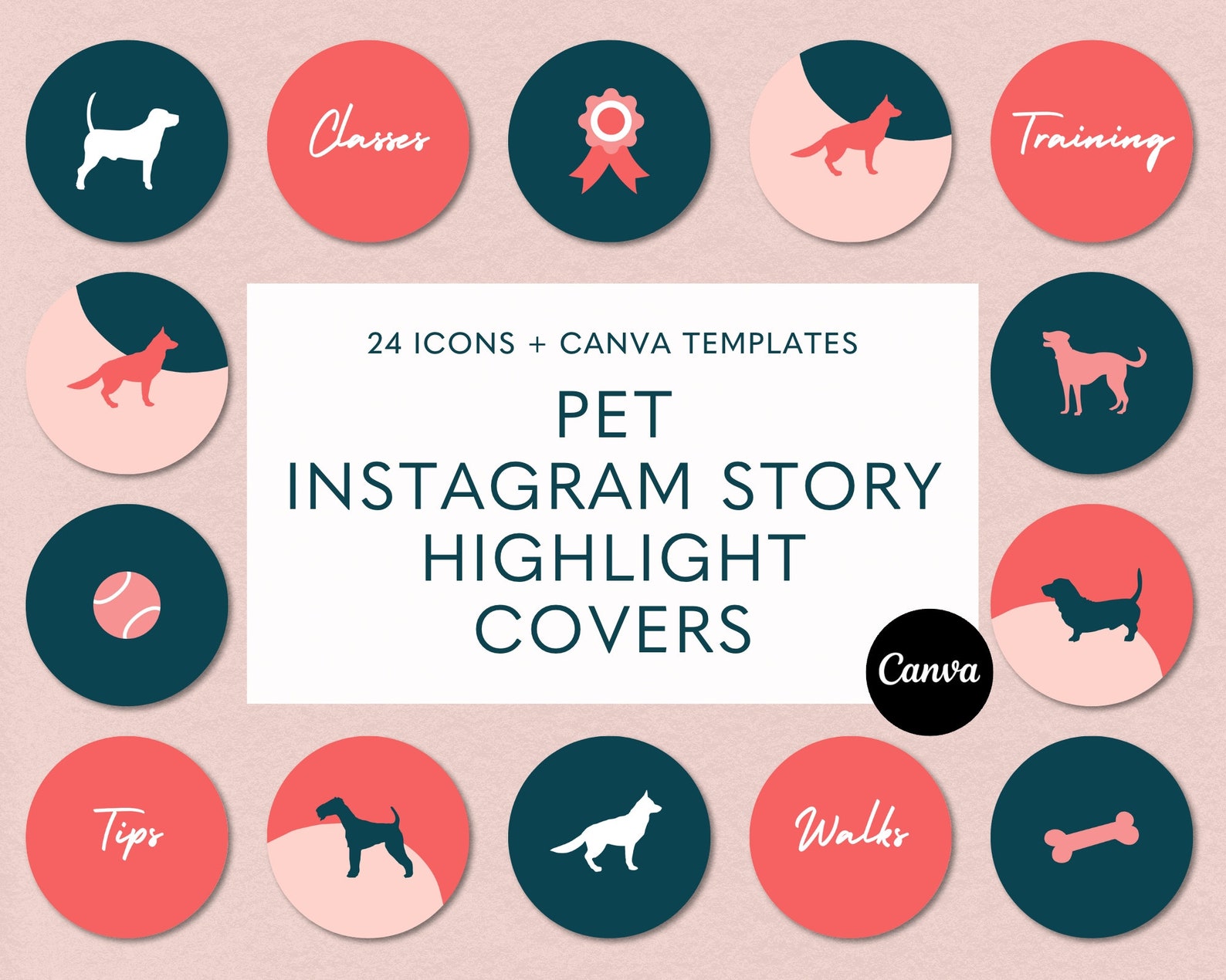 30 Pets Instagram Story Highlight Icons, Highlight Covers, Dogs ...