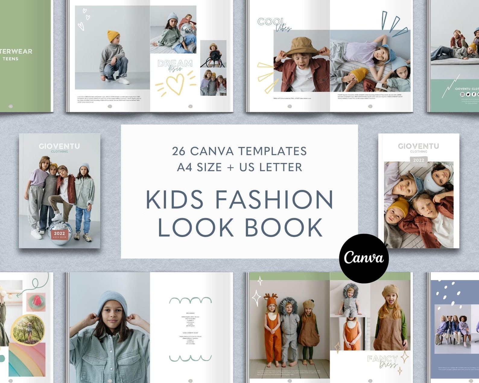 Fashion Lookbook Template, Canva Magazine Template, Fashion Catalog ...
