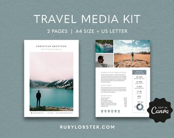 Travel Influencer Media Kit - Etsy