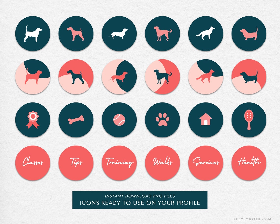 30 Pets Instagram Story Highlight Icons, Highlight Covers, Dogs ...