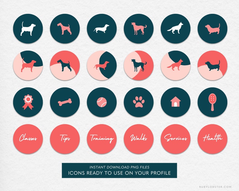 30 Pets Instagram Story Highlight Icons, Highlight Covers, Dogs ...