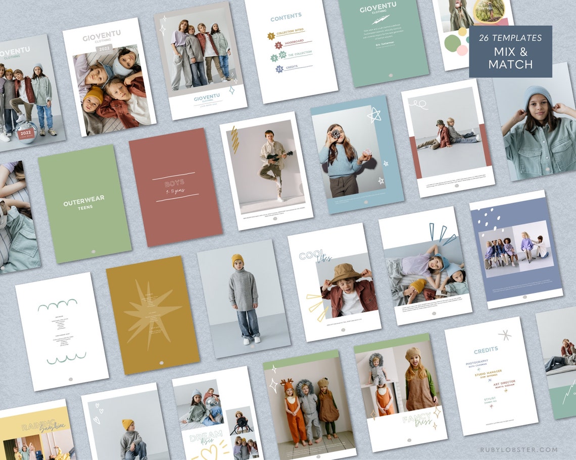 Fashion Lookbook Template, Canva Magazine Template, Fashion Catalog ...