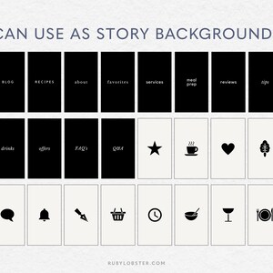 24 Food Instagram Story Highlight Icons Highlight Covers | Etsy