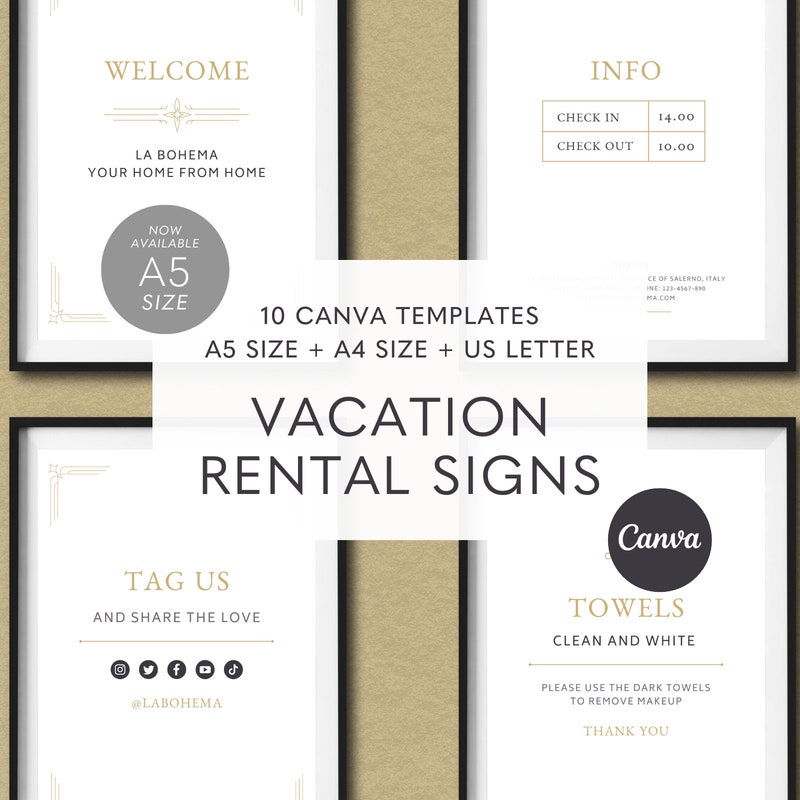 Vacation Rental Sign - Etsy