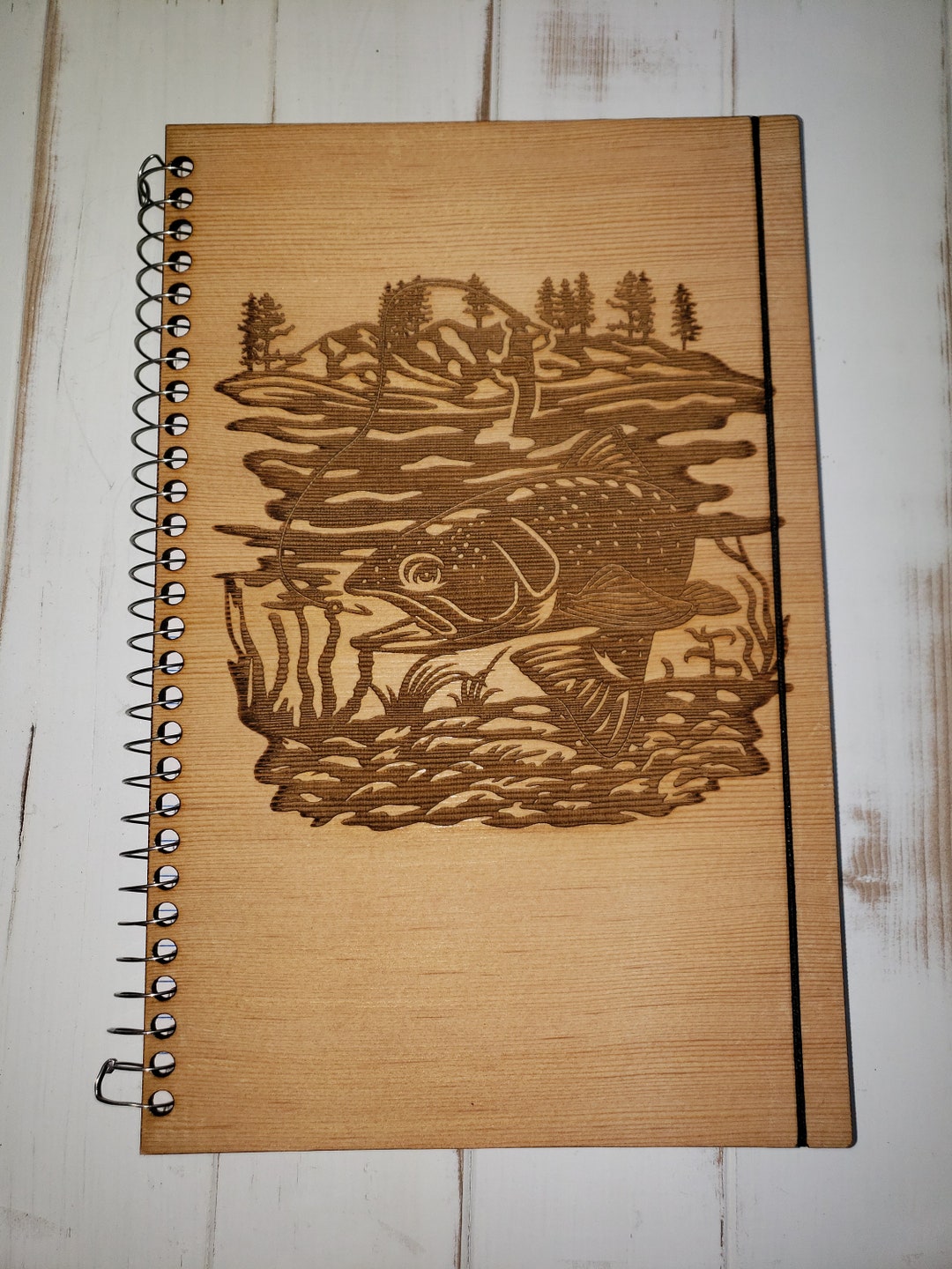 Trout Fishing Scene Journal 6"x9"- Can Be Made Left Handed - Fishing ...