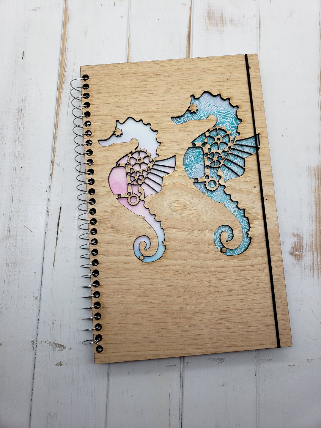 Steampunk Seahorse Journal Can Be Made Left Handed - Etsy