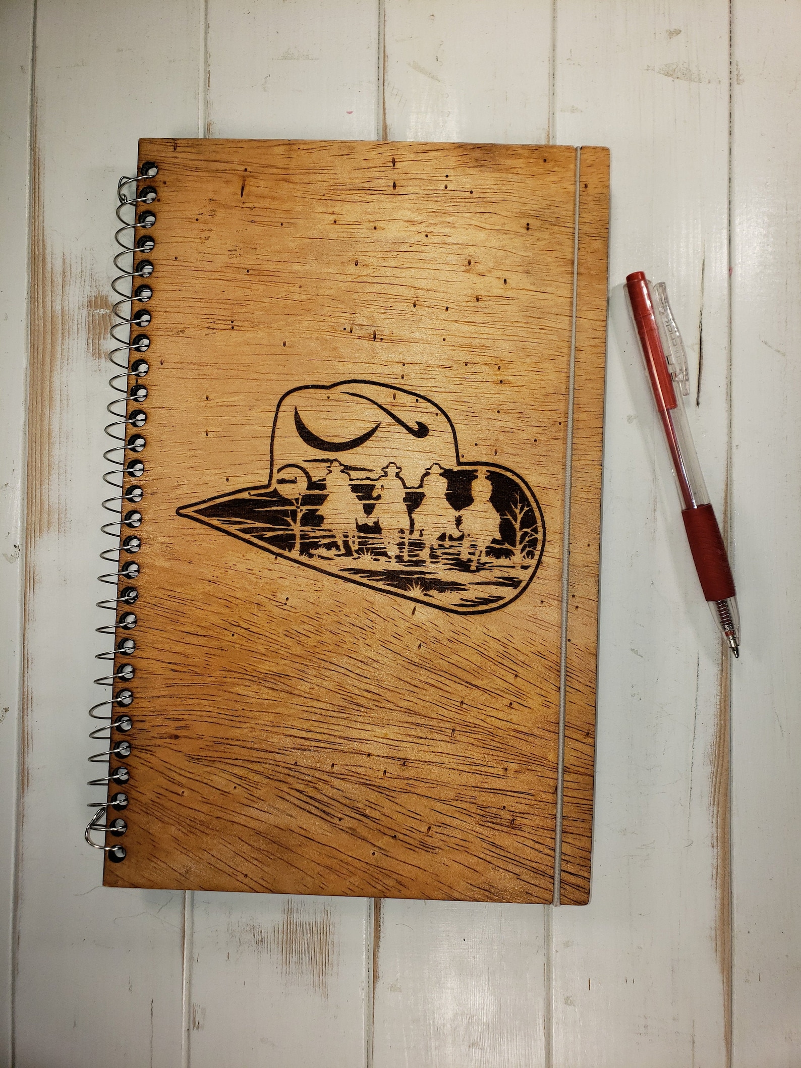 Western Cowboy Scene Lined Journal 6x9 Can Be | Etsy