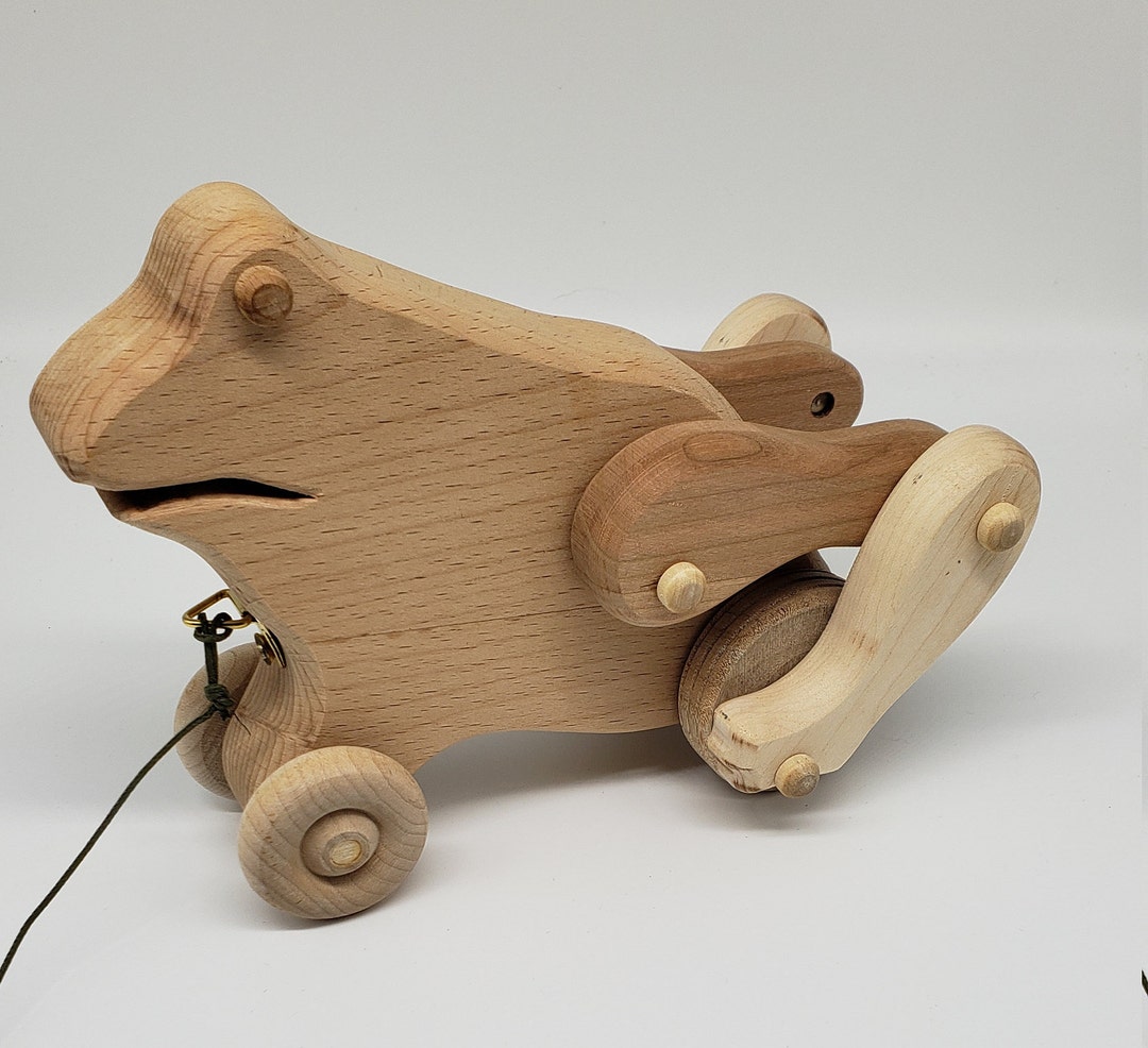 Hopping Wooden Frog 12mos to 7yrs - Etsy