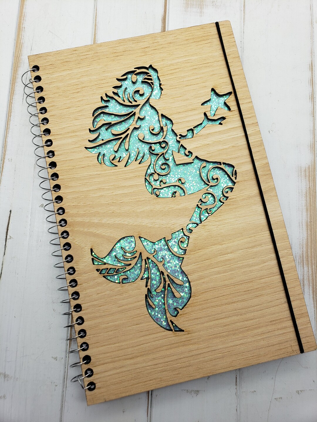 Laser Cut Mermaid Wood Journal – Left-hand Friendly - Etsy