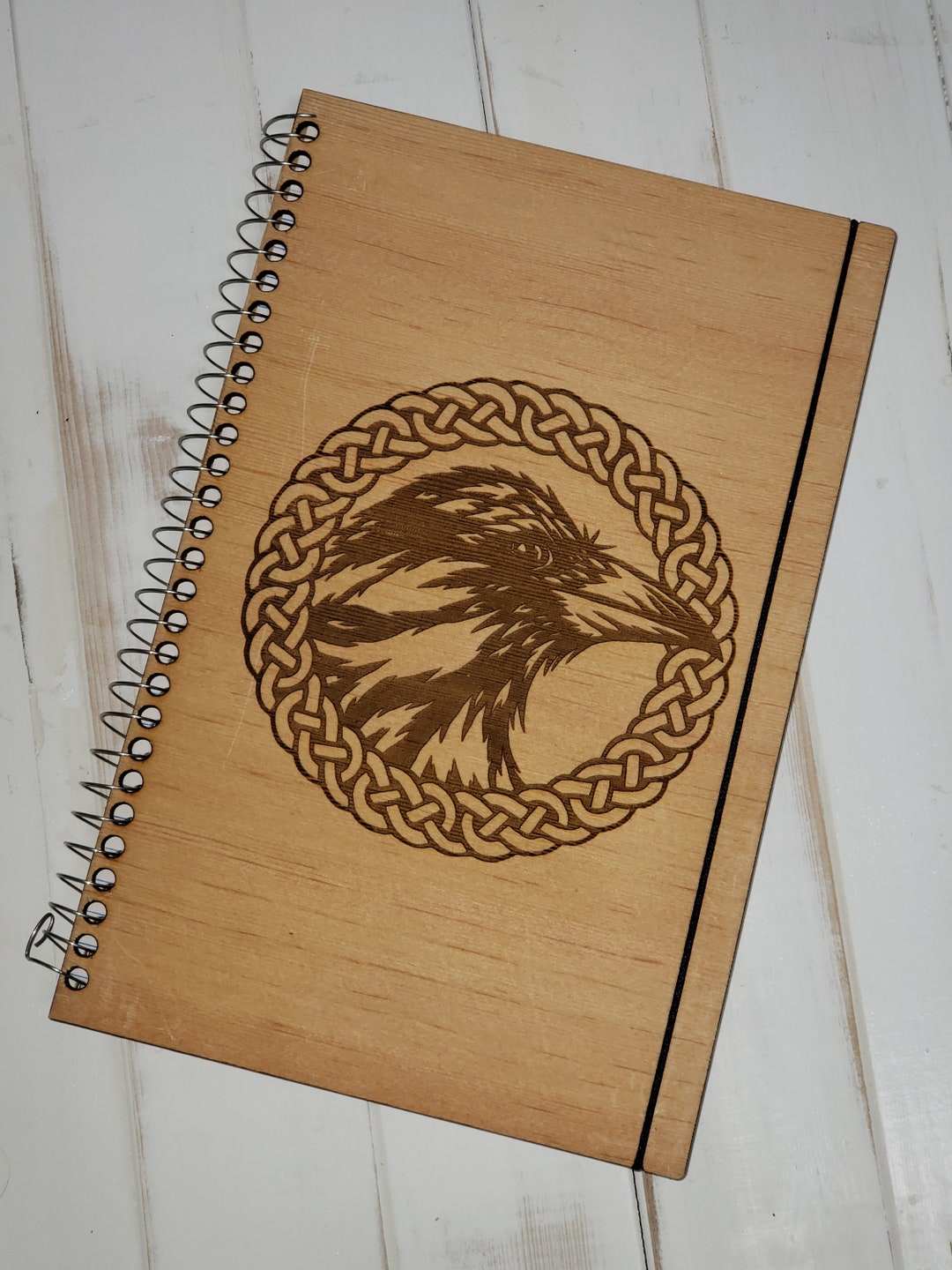 Engraved Celtic Crow Journal 6"x9"- Can Be Made Left Handed - Etsy