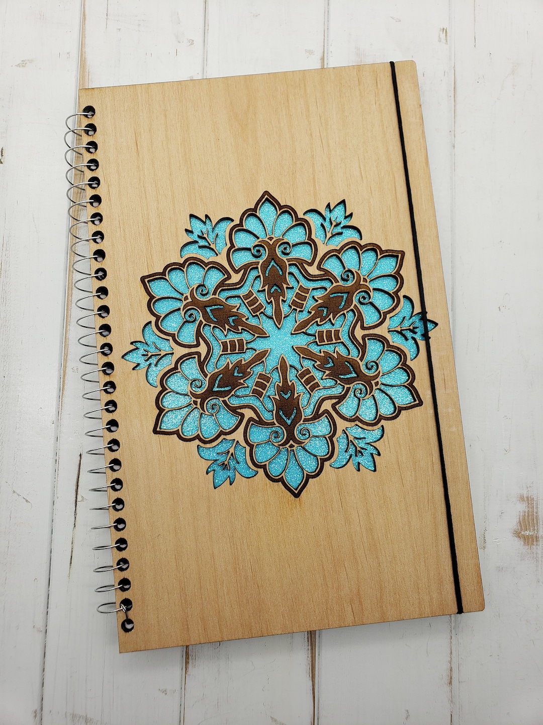 Colorful Two Tone Mandala Notebook/journal Can Be Made Left - Etsy