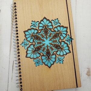 Colorful Two Tone Mandala Notebook/journal Can Be Made Left - Etsy