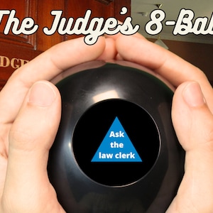 The Judge's Wisdom Magic 8-ball • 20 Enlightening Answers for Judges ...