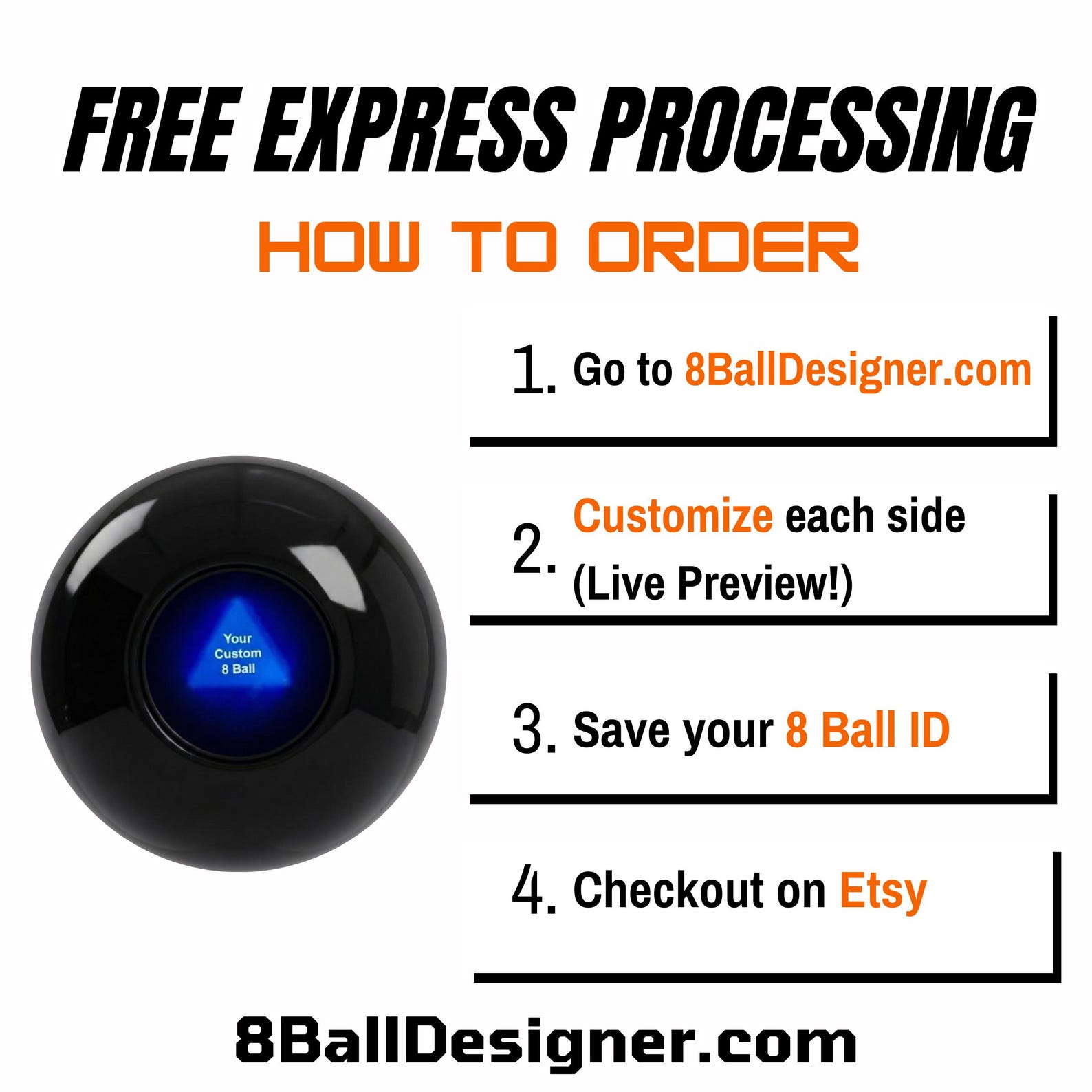CUSTOM Answers in a Fortune Telling 8 Ball! - Etsy