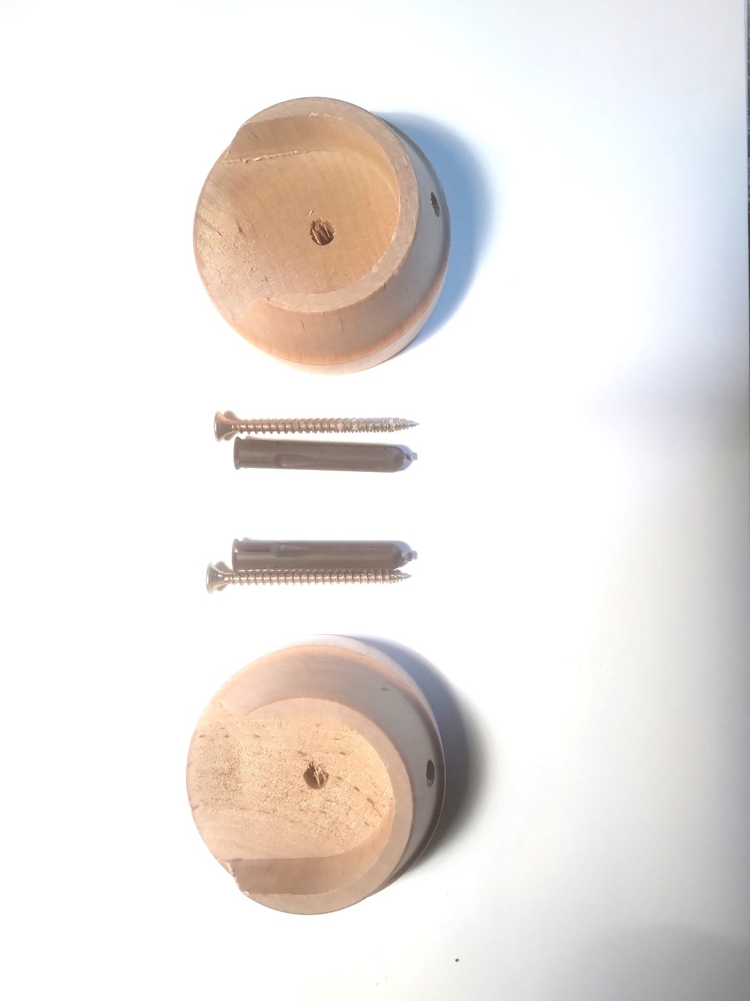 Pair of 28mmm and 35mm Unfinished Wood Curtain Pole Recess Brackets - Etsy