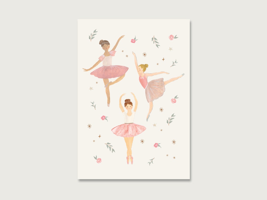 Postcard "ballerina" P_70 | for Children | Invitation | Birthday ...