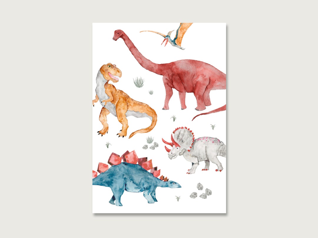 Postcard dino P_69 for Children Invitation Birthday Invitation ...