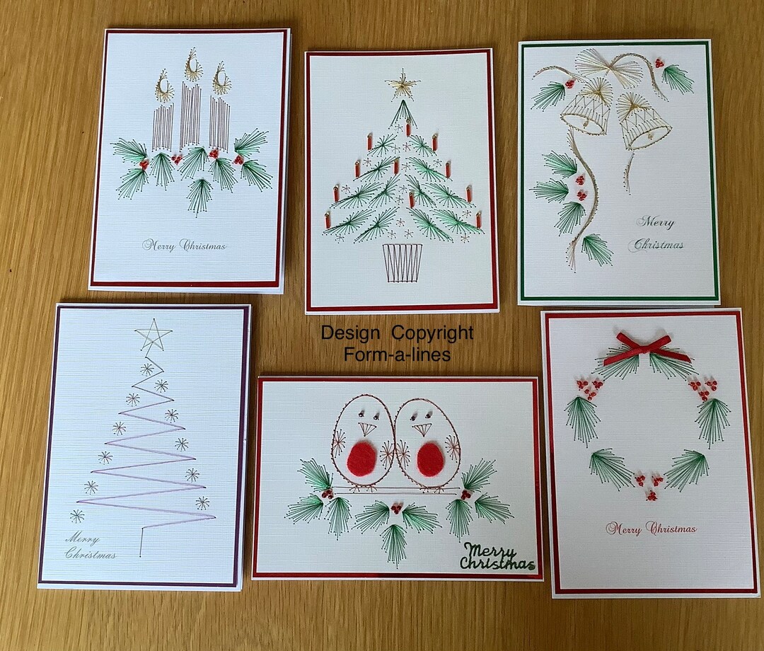 Beautiful Hand Stitched Christmas Cards - Etsy UK