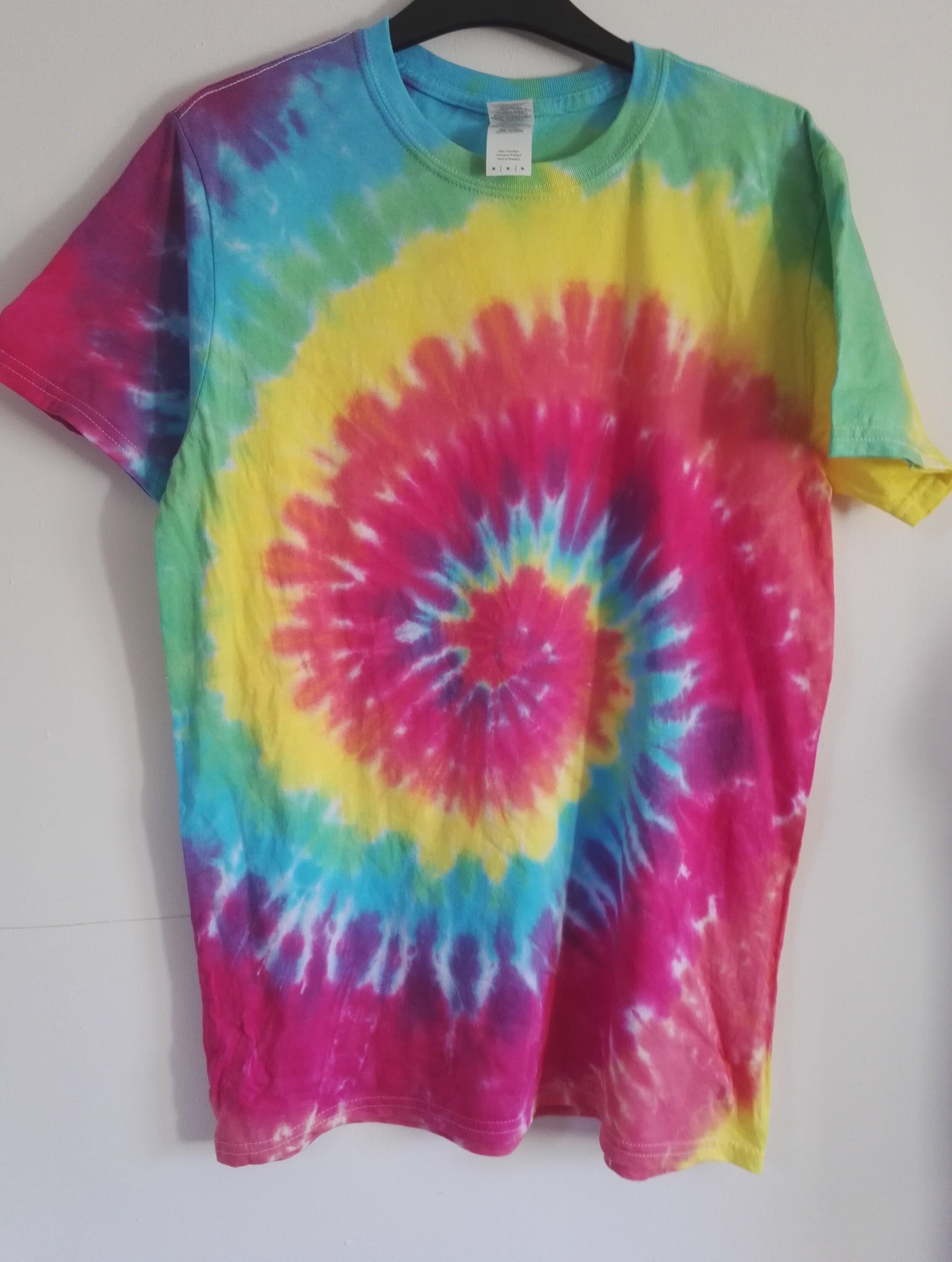Tie Dye T-shirt Multicolour Spiral Unisex Various Sizes Available - Etsy