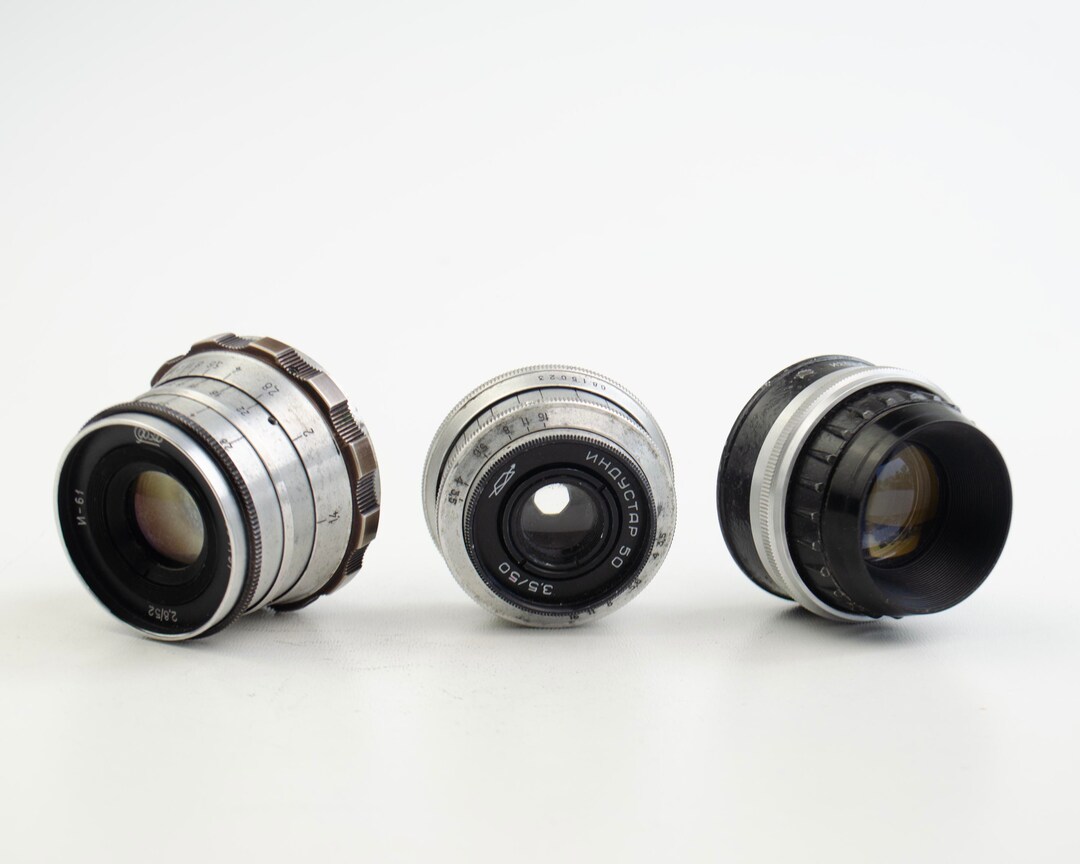Industar I-23U F4,5 F=110 Mm, Industar-50 F3,5 F=50 Mm, Industar-61 F2 ...