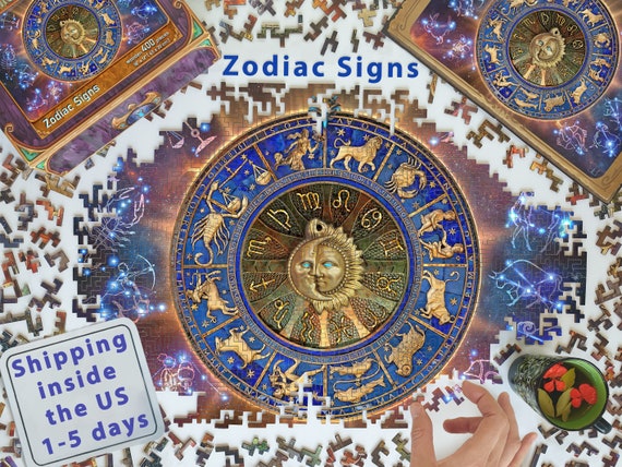 Wooden zodiac puzzle 60 photos - Astrologytoyou.com
