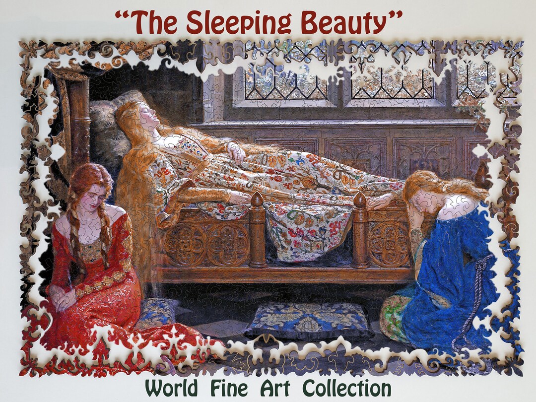 The Sleeping Beauty - Wooden Jigsaw Puzzle for Adults by John Collier ...