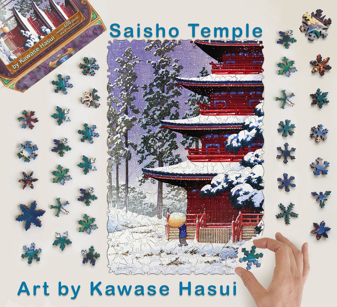 Saisho Temple at Hirosaki Jigsaw Puzzle for Adults | Kawase Hasui ...