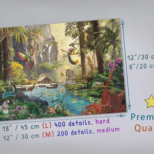 Wooden Jigsaw Puzzles for Adults and Kids - Tropic Land, Exotic Nature ...