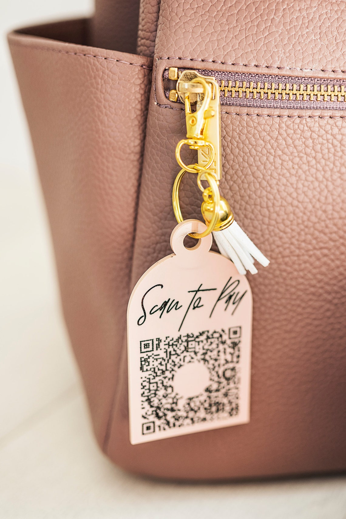 QR Code Keychain Small Business Sign Venmo Keychain Scan - Etsy