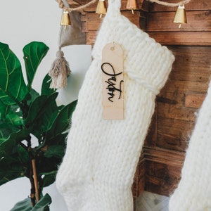 Personalized Stocking Tags, Custom Stocking Tags, Stocking Name Tags ...