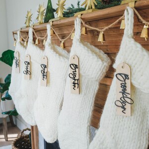 Personalized Stocking Tags, Custom Stocking Tags, Stocking Name Tags ...