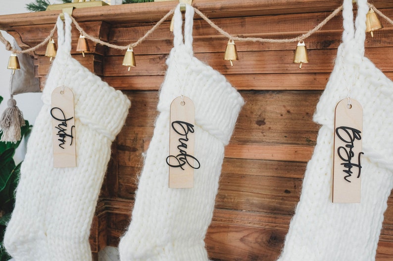 Personalized Stocking Tags Custom Stocking Tags Stocking - Etsy