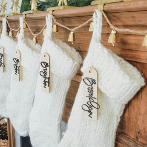 Personalized Stocking Tags, Custom Stocking Tags, Stocking Name Tags ...