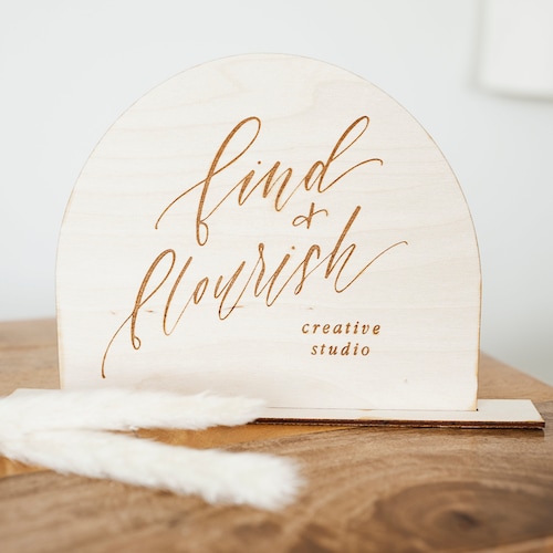 Custom Table Top Logo Sign Small Business Sign Pop up - Etsy