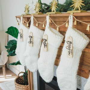 Personalized Stocking Tags, Custom Stocking Tags, Stocking Name Tags ...