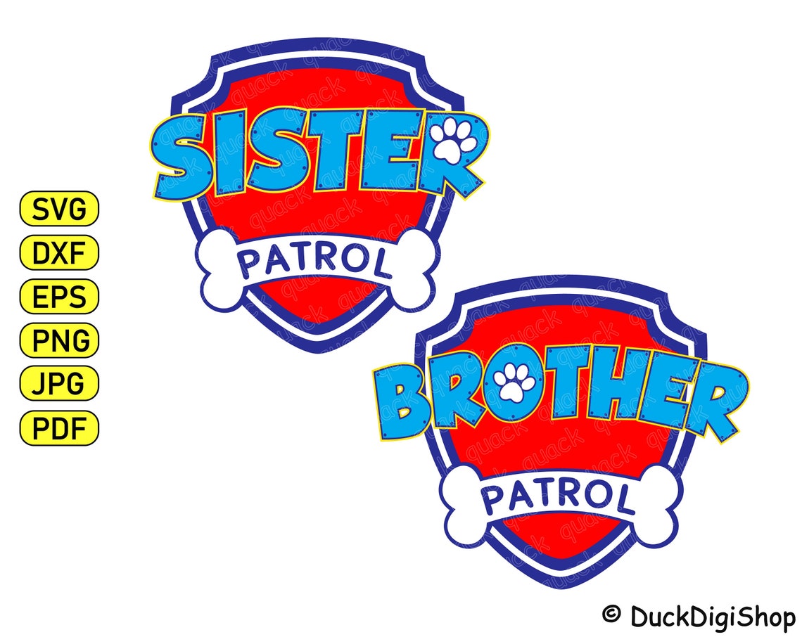 Paw patrol svg free for brother birthday - terfity