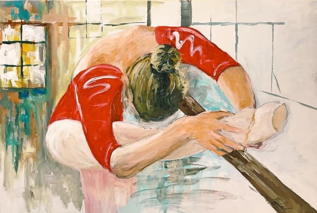 Gymnast Painting, Sport Painting, Athlete Painting, Wall Art ...