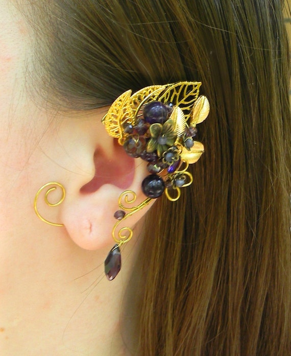 Elf Ears Ear Cuffs Elven Ear Cuff Boho Jewelry Bohemian | Etsy