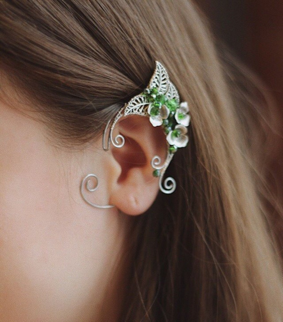 Elf Ear Cuffs | Silver Elven Ear Cuffs | Fairy Ear Cuffs | Elf Ear ...