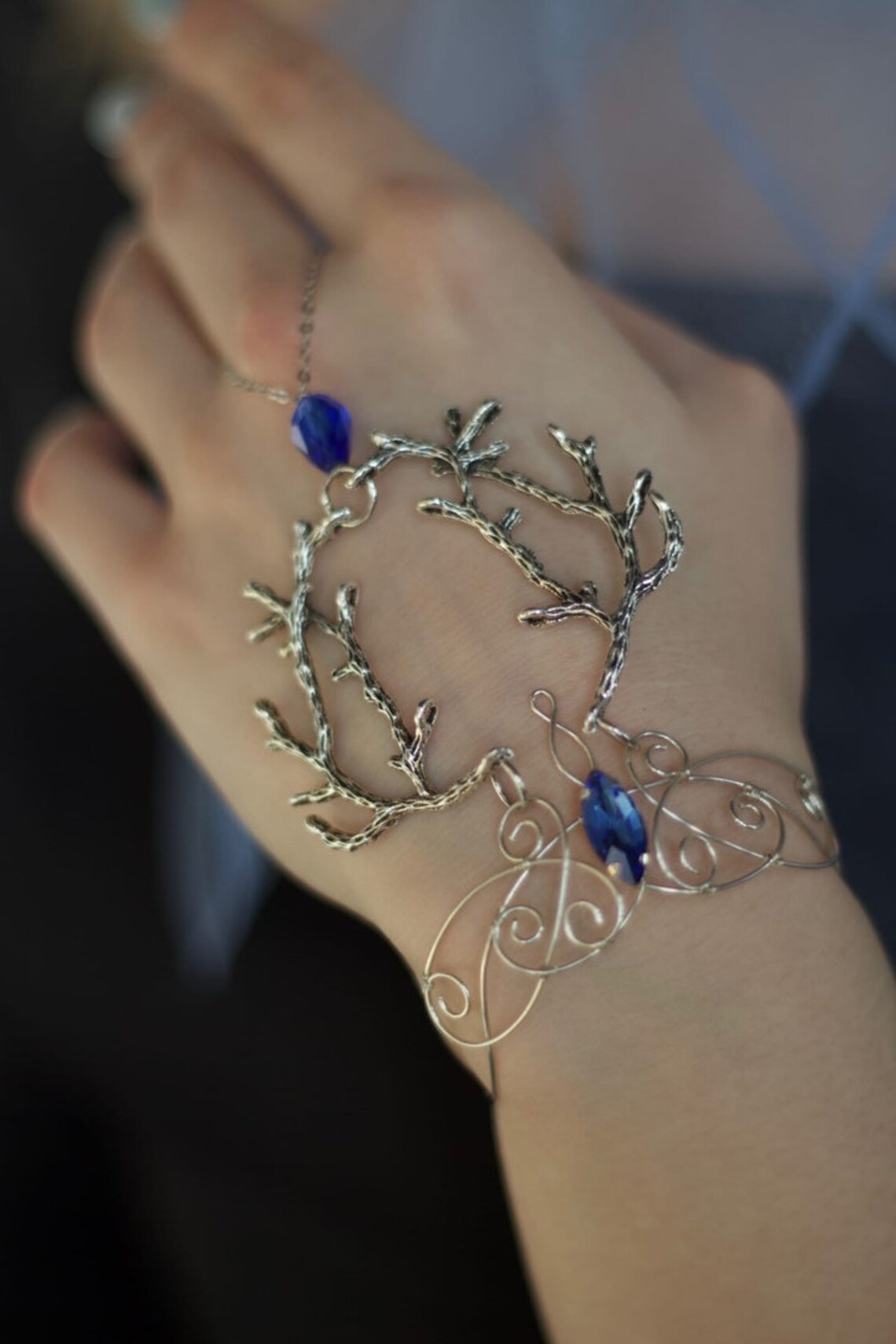 Elven Bracelet Elven Jewelry Ring Bracelet Bracelet Leaf - Etsy