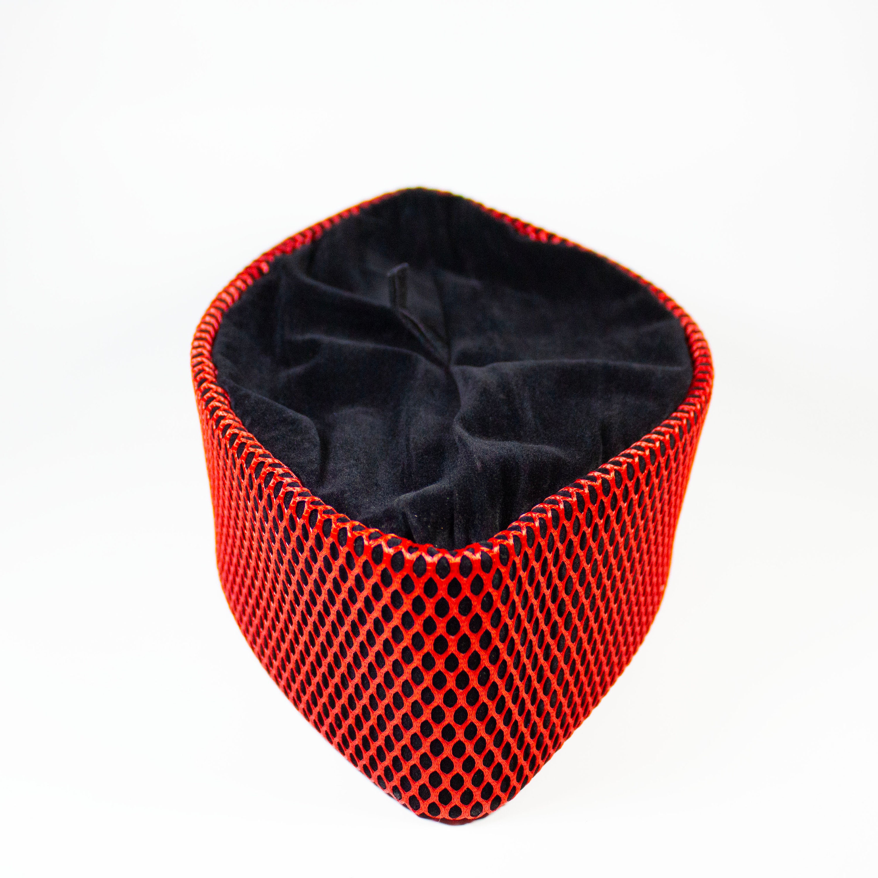 Black and Red Net Oga Faaji African Native Hat Foldable Velvet Cap ...