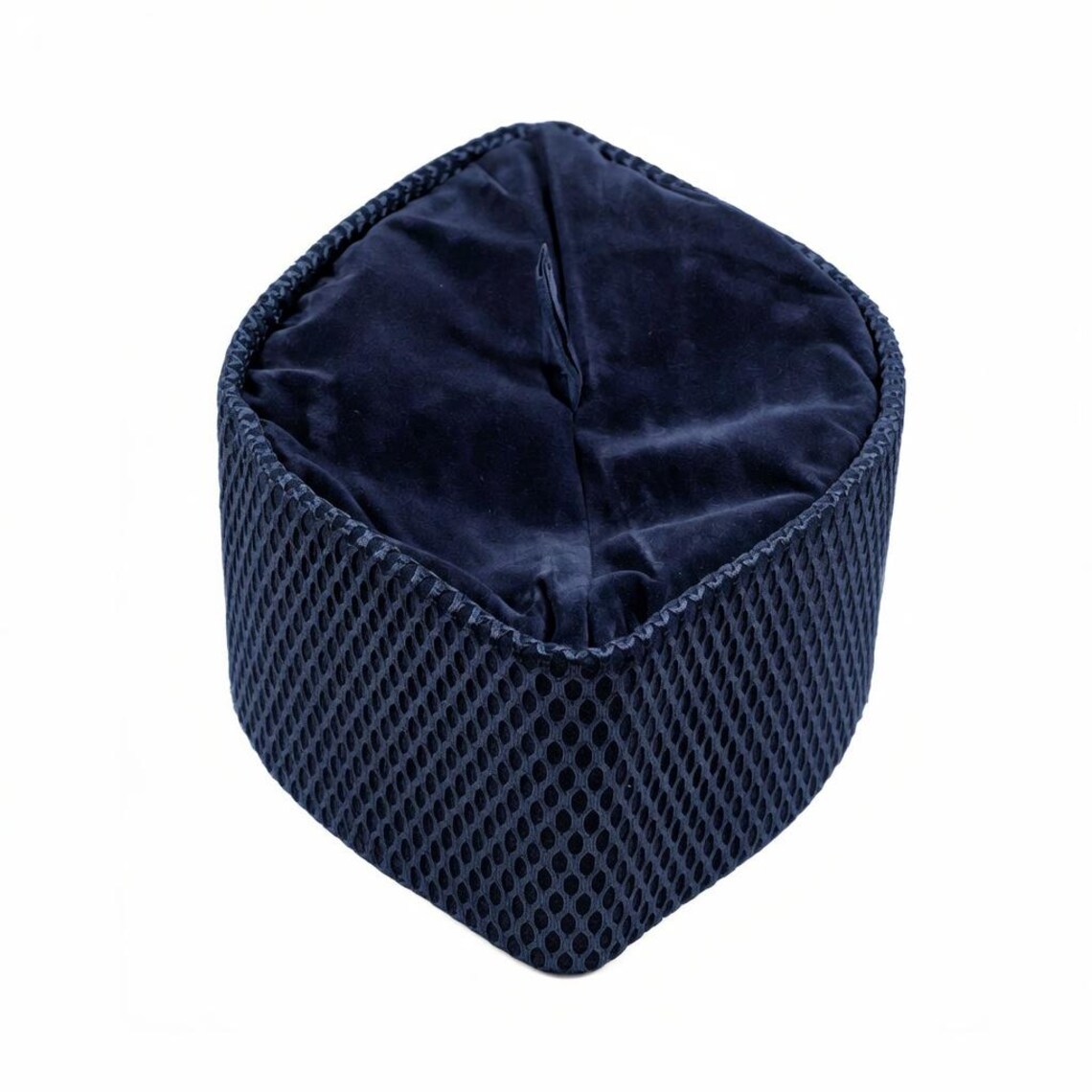 Navy Blue Oga Faaji African Native Hat Foldable Velvet Cap African Kufi ...