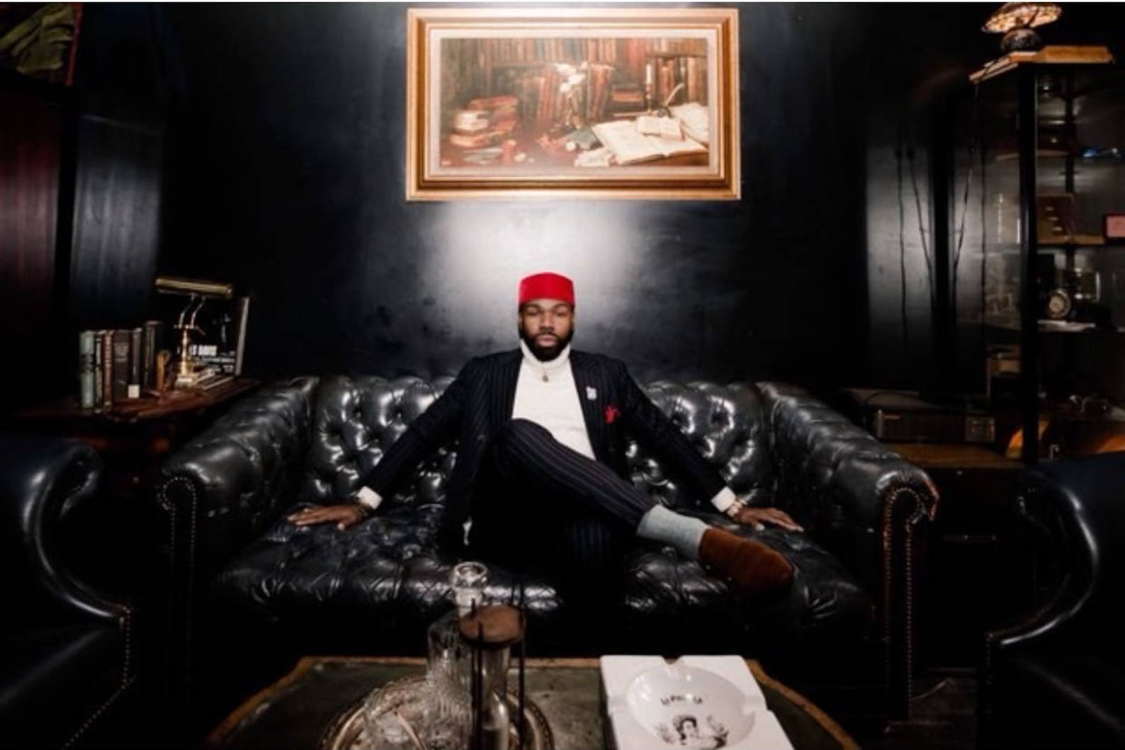 Red Oga Faaji African Native Hat Foldable Velvet Hat Kente Kufi Hat ...