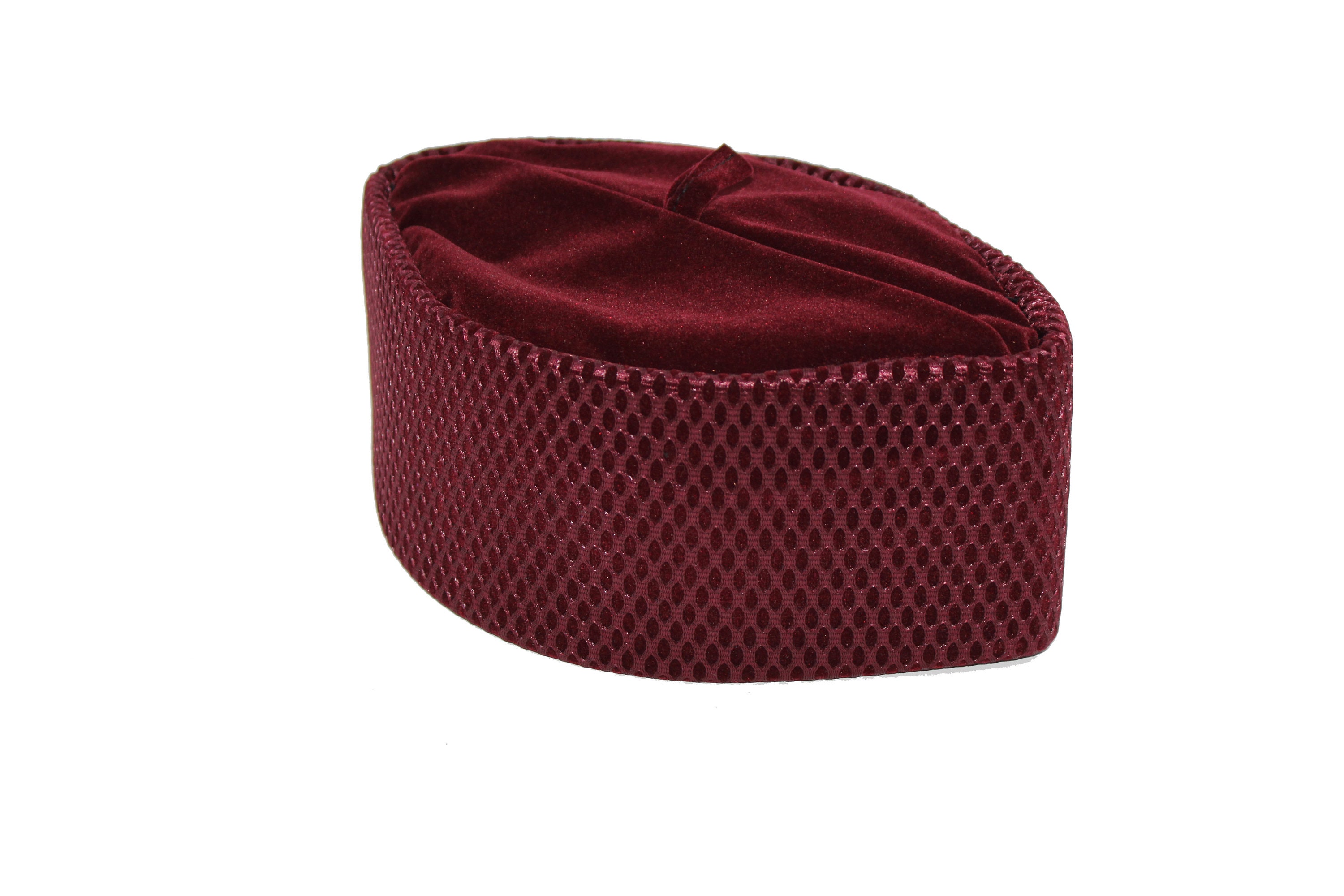 Burgundy Net Oga Faaji African Native Hat Foldable Velvet Cap - Etsy