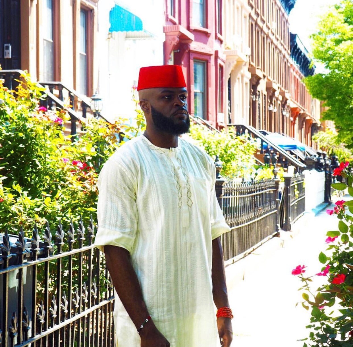 Red Oga Faaji African Native Hat Foldable Velvet Hat Kente Kufi Hat ...